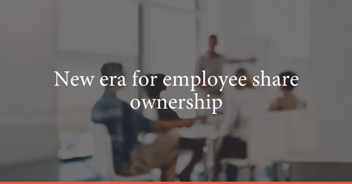 New era for employee share ownership