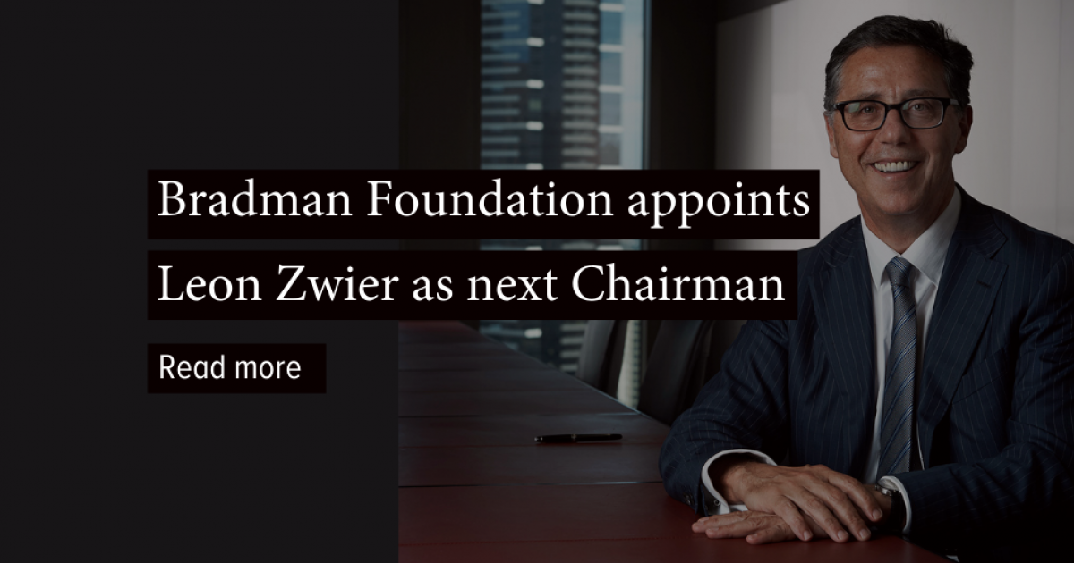Bradman Foundation appoints Leon Zwier as next Chairman | Article | ABL