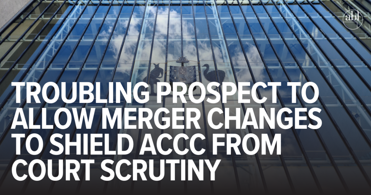 Merger changes would shield ACCC from court scrutiny