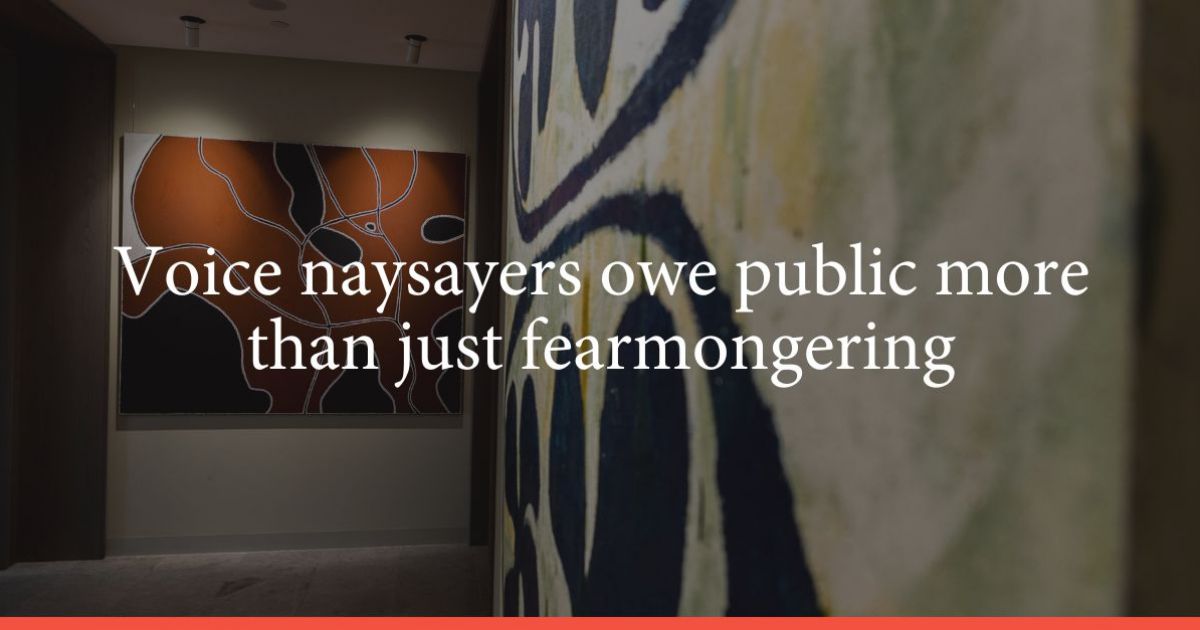 Voice naysayers owe public more than just fearmongering